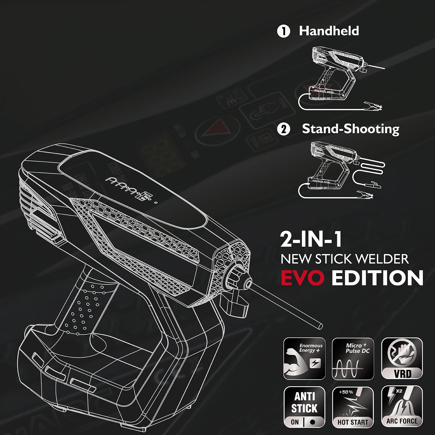 HANDYARC EVO 120 AMP MMA INVERTER WELDING MACHINE - DECAPOWER
